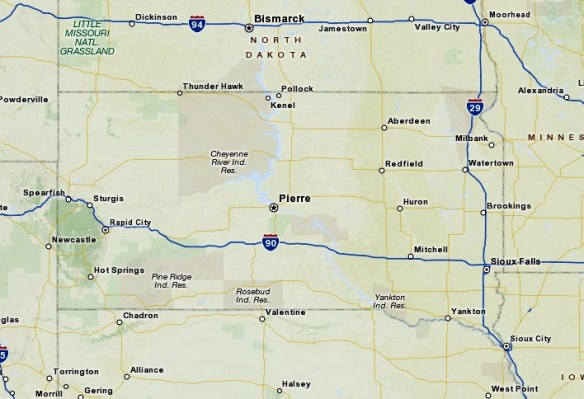 Alexandria South Dakota Map